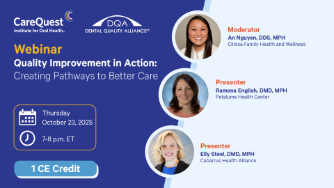 Webinars | CareQuest Institute for Oral Health